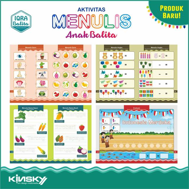 Jual Buku Balita/ Aktivitas menulis anak balita free spidol | Shopee ...