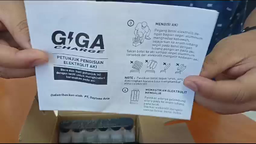 Jual Aki DAYTONA GIGA CHARGE GTZ6V 12V-5Ah Vario 125/150, PCX150, PCX160, ADV Satria FU 150 ...