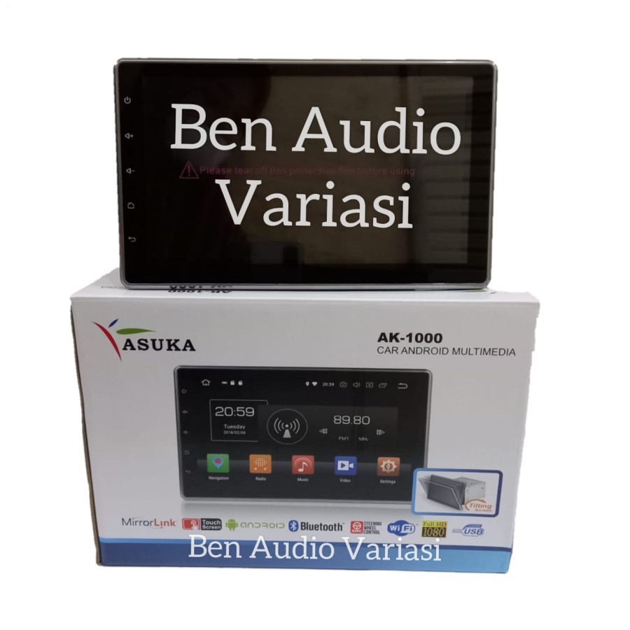 Jual Head unit android Asuka AK 1000 free kamera mundur | Shopee Indonesia