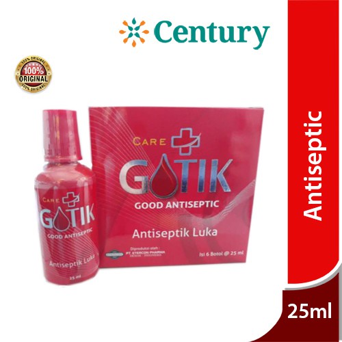 Jual CARE+GOTIK GOOD ANTISEPTIC 25ML / OBAT MERAH / PENCEGAHAN INFEKSI ...