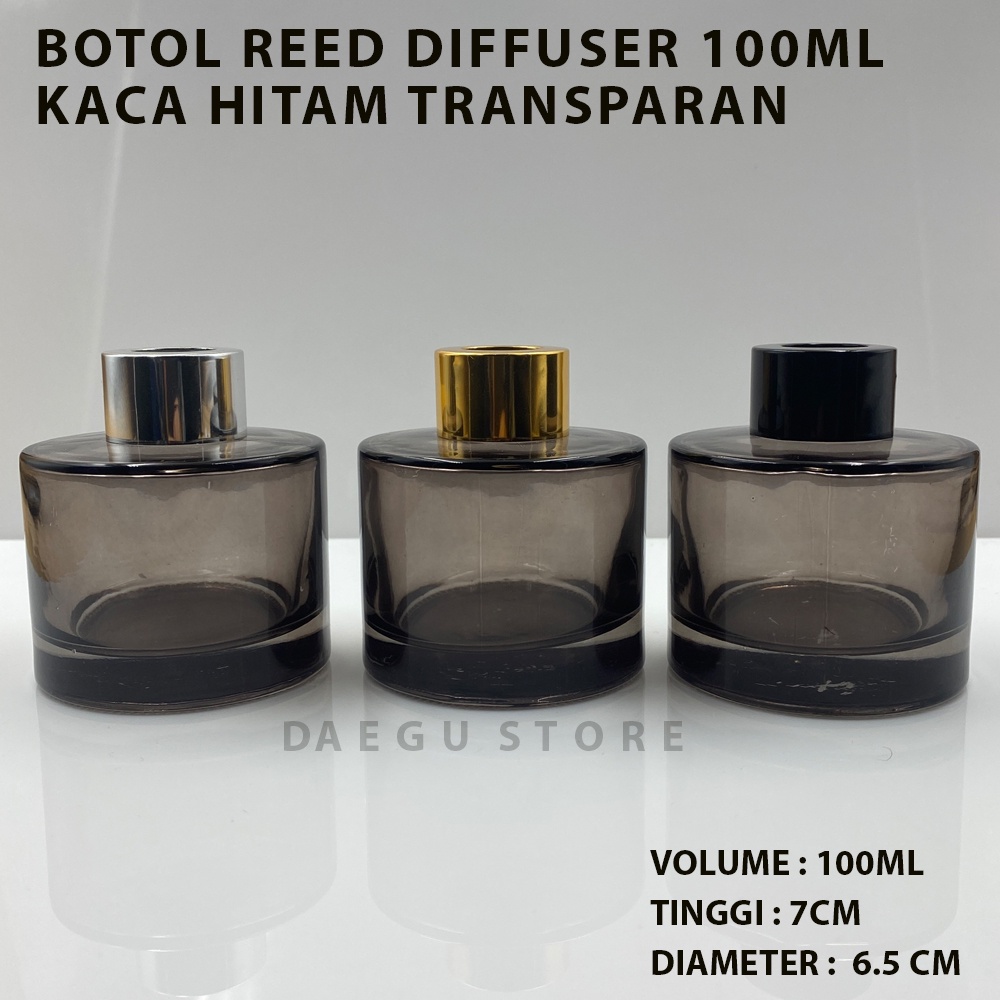 Jual Botol Reed Diffuser 100ml HITAM / Transparan Kaca Tebal ...