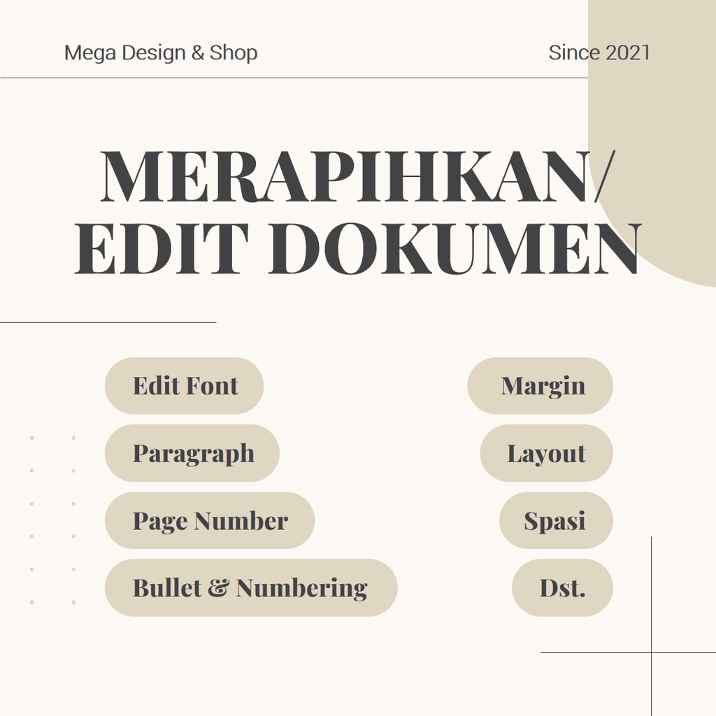 Jual MERAPIHKAN DOKUMEN WORD | Shopee Indonesia