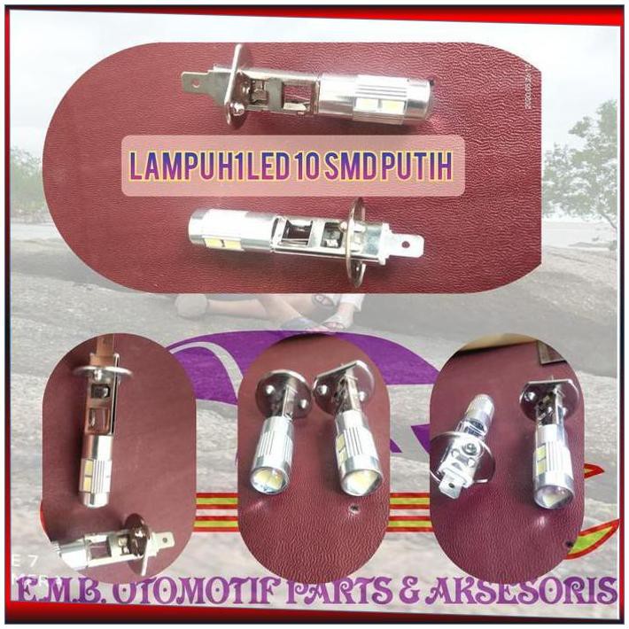 Jual lampu led atau bohlamp led fog lamp h1 10smd putih - putih er7 ...