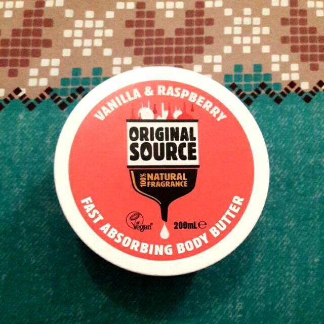 Jual ORIGINAL SOURCE Vanilla & Raspberry BODY BUTTER | Shopee Indonesia