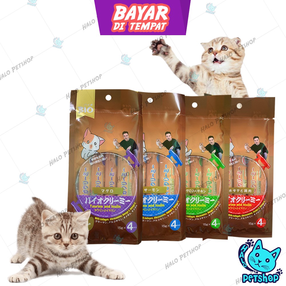 Jual BIO CREAMY TRAEST Snack Cemilan Basah Kucing Bikin Gemuk dan Sehat ...