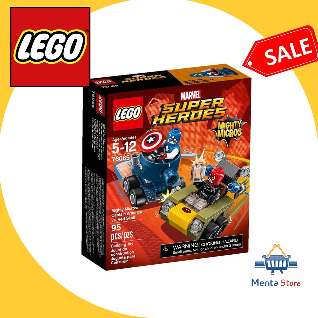 Jual LEGO Super Heroes # 76065 Mighty Micros Captain America vs. Red ...