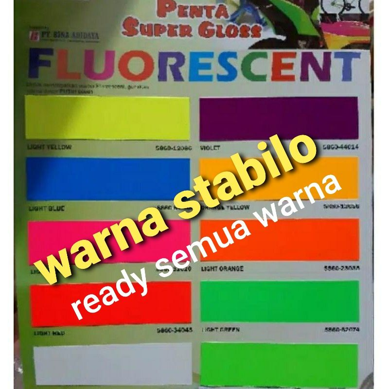 Jual CAT PENTA FLUORESCENT / STABILO HIJAU & KUNING & MERAH & ORANGE ...