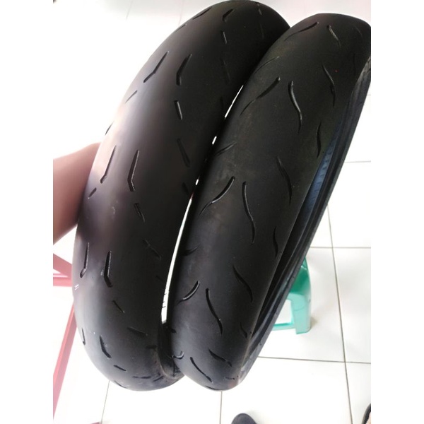 Jual Ban motor seken bekas pakai soft compound nikung R17 90/80 & 100/ ...