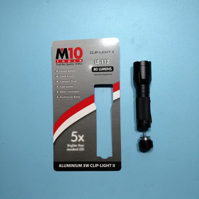 Jual senter Led M10 LE-112-80 Lumens | Shopee Indonesia
