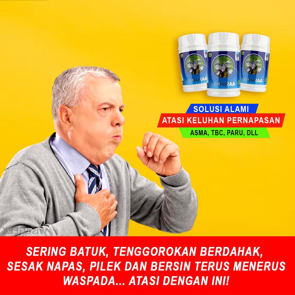 Jual ALBIGURA - KAPSUL GURAH ORIGINAL - SEHAT PERNAPASAN- OBAT TBC ...