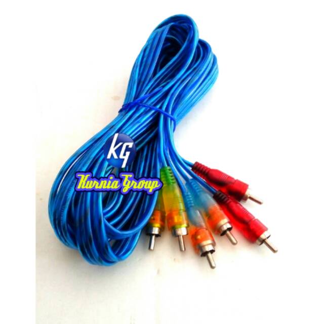 Jual Kabel RCA 3 Pin Audio Video 1.5 Meter / Cable Jek Rca 3-3 Transparan HQ / jeck Kabel DVD ...