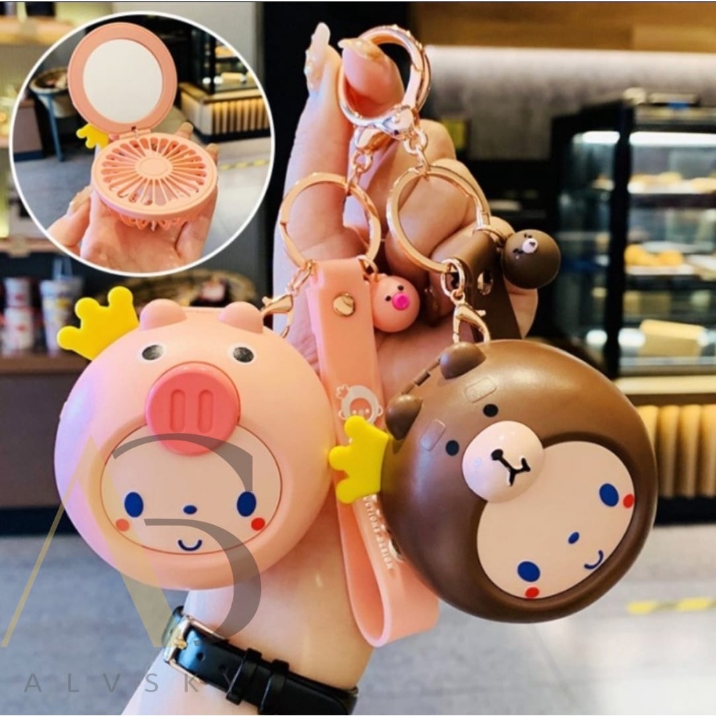 Jual CROWN MONKEY USB KIPAS LUCU KREATIF PORTABEL CERMIN KIPAS RIAS ...