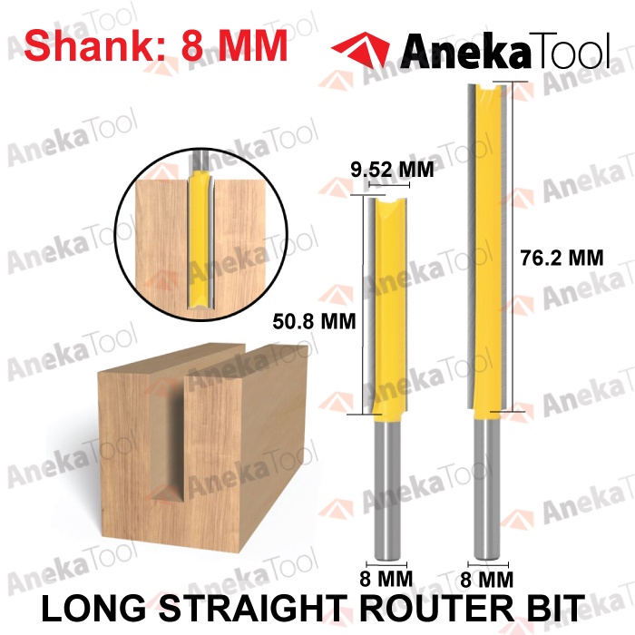 Jual Mata Profil Router Lurus Panjang Long Straight Router Bit | Shopee ...