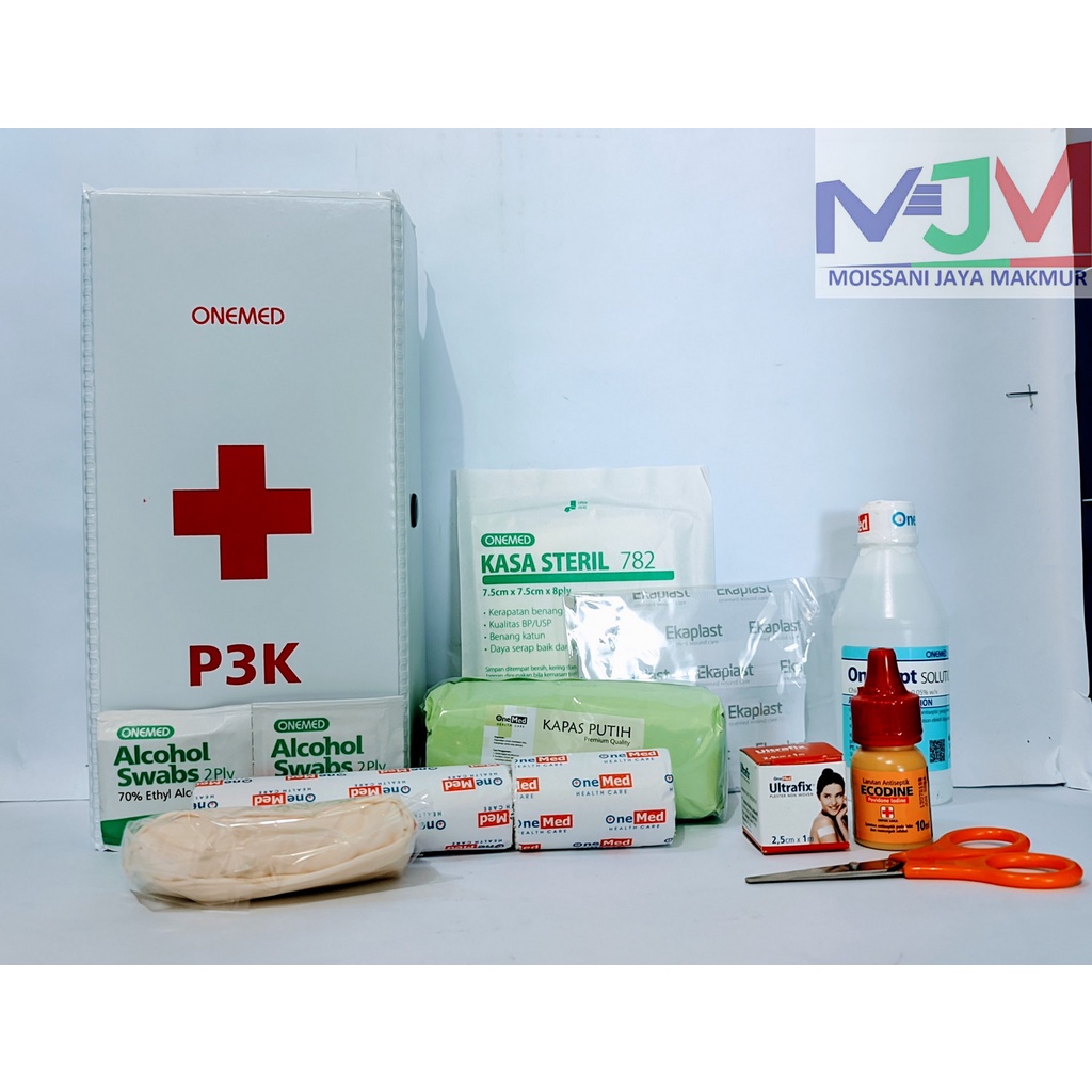 Jual Kotak P3K + Isi Onemed / First Aid Onemed / P3K Lengkap | Shopee ...