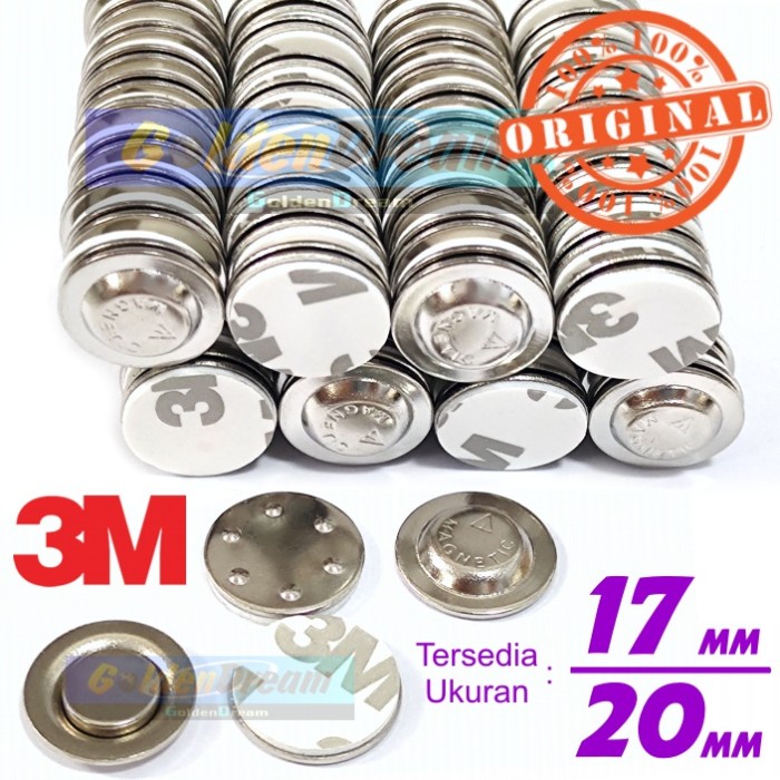 Jual Magnet Pin Bulat 17mm 20mm Name Tag Nama Lencana 2cm 1.7cm ...