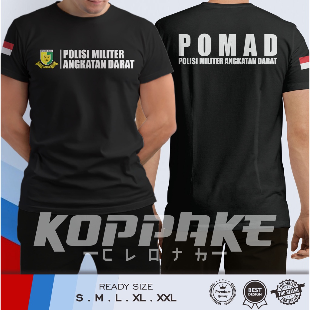 Jual Kaos POMAD Polisi Militer Angkatan Darat v2 Baju Distro | Shopee Indonesia