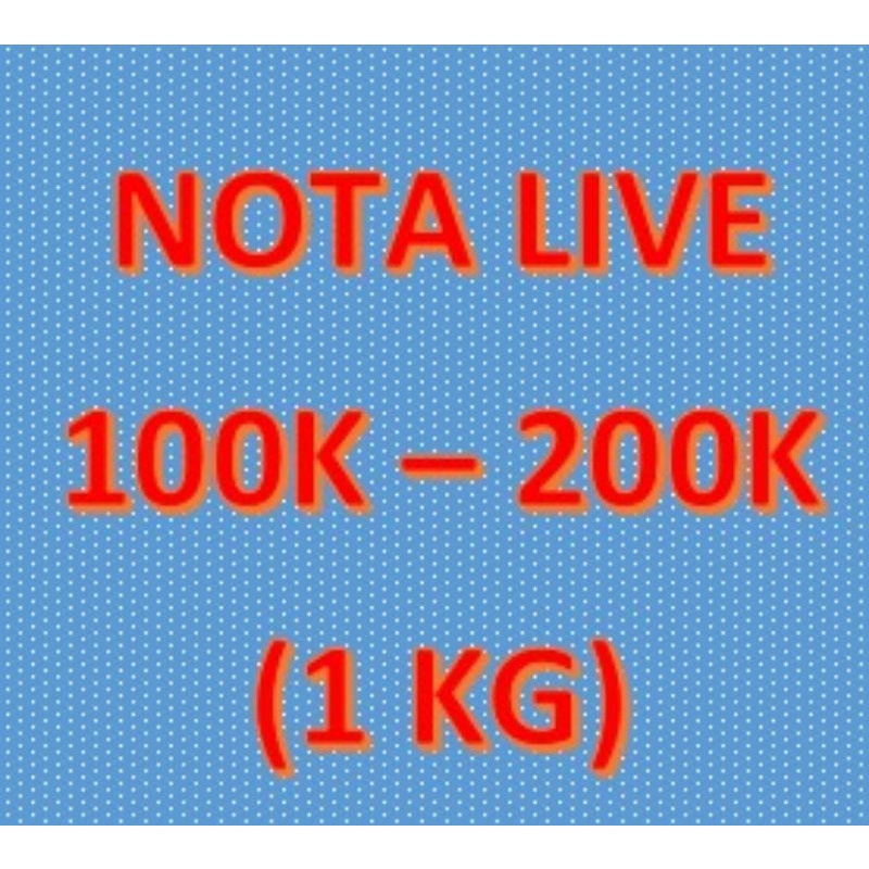 Jual Nota live 100k-200k | Shopee Indonesia