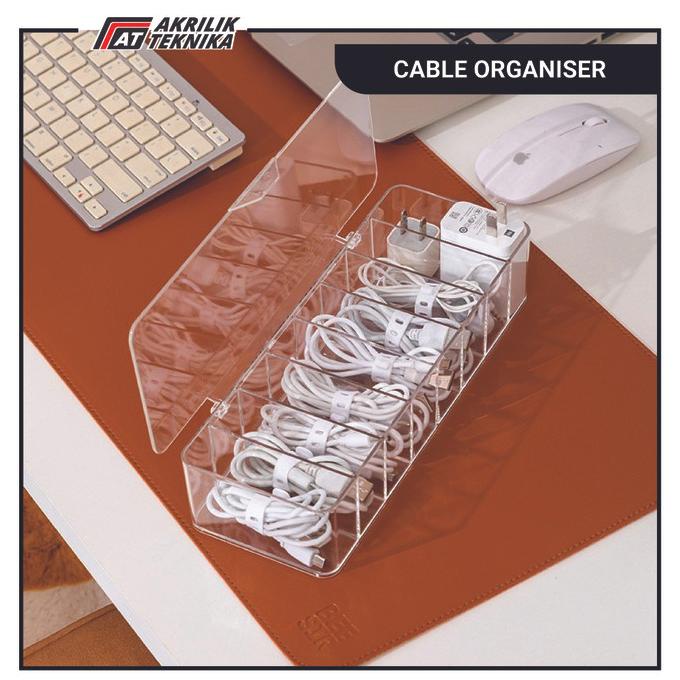 Jual TEMPAT KABEL / CABLE ORGANISER / STORAGE BOX ACRYLIC | Shopee ...