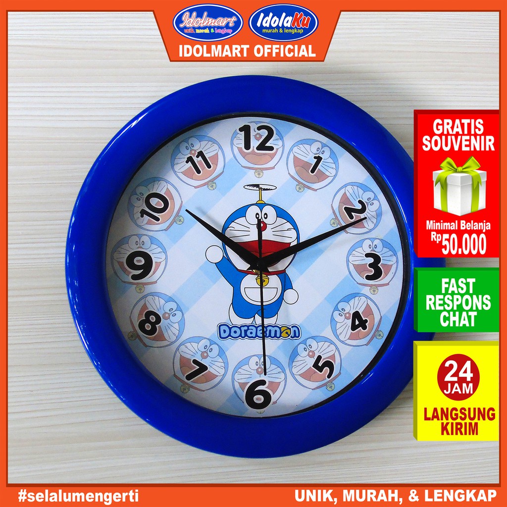 Jual IDOLMART Jam Dinding Karakter / Jam Dinding Analog / Jam dinding ...