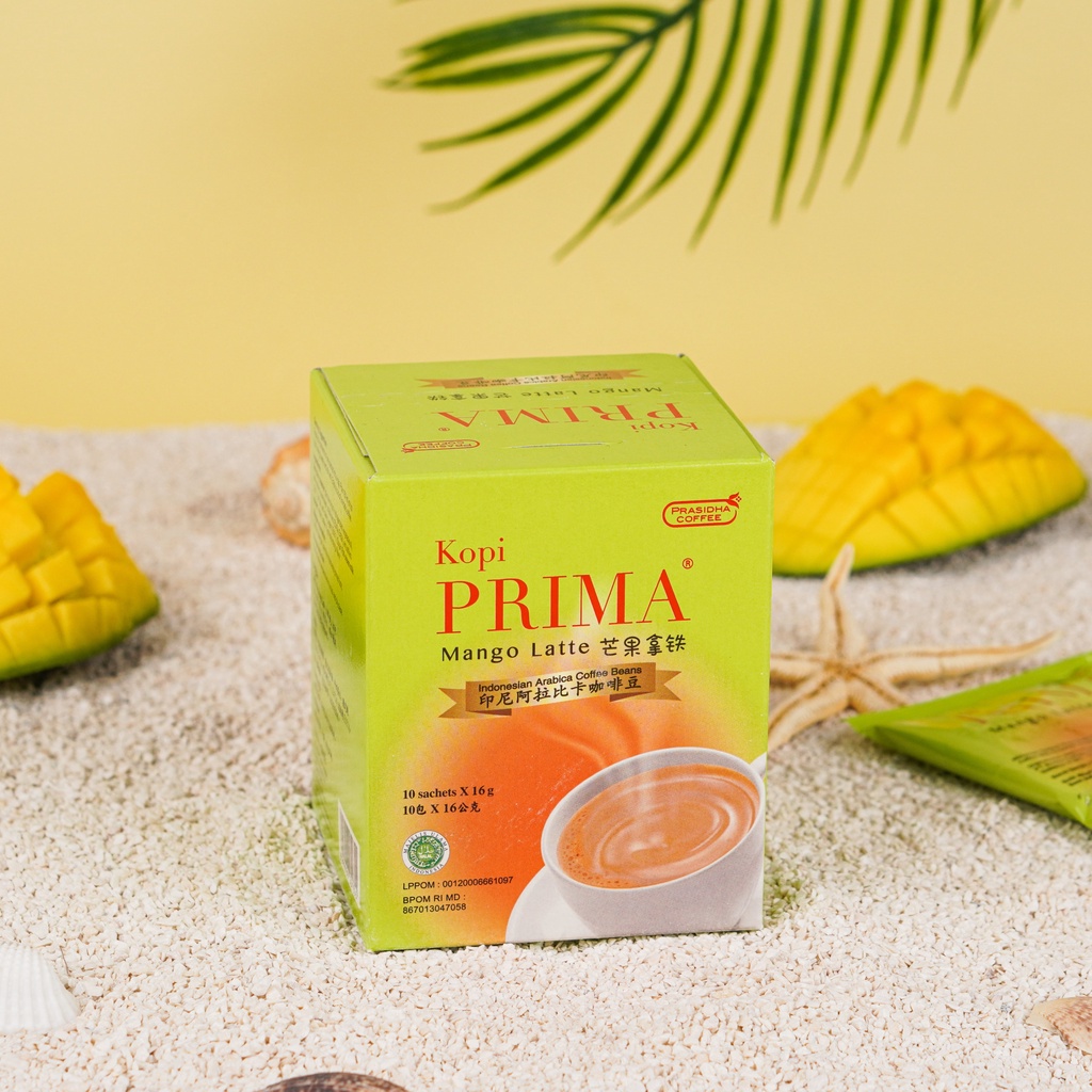 Jual Kopi Prima Mango Latte | 1 inner box ( 10 sachet X 16 gr ...