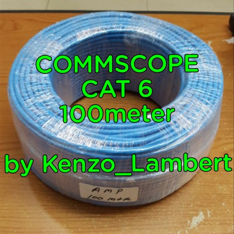 Jual Kabel LAN UTP CAT 6 COMMSCOPE panjang @100 meter warna biru ...