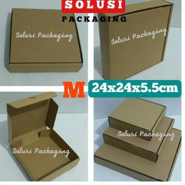 Jual RESTOCK LAGI!! KARDUS PIZZA 24X24X5 CM ISI 10 PCS/PIZZA BOX KOTAK ...