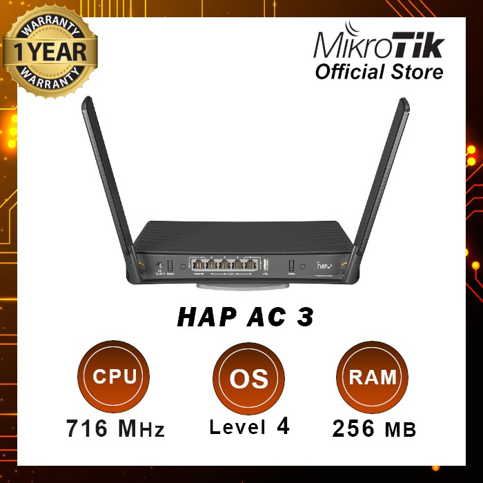 Jual Mikrotik HAP AC 3 Wireless Router Mikrotik HAP-AC3 | Shopee Indonesia