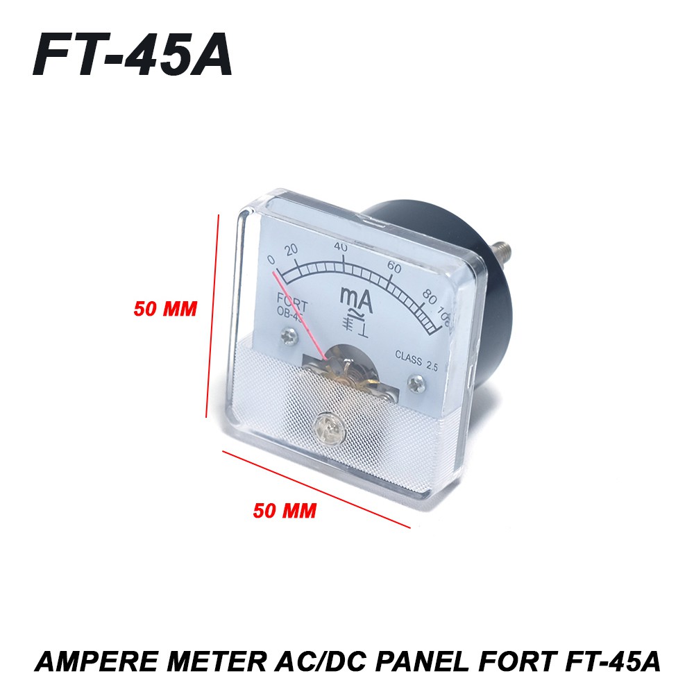 Jual FORT FT-45A - Ampere Meter AC/DC Panel | Shopee Indonesia