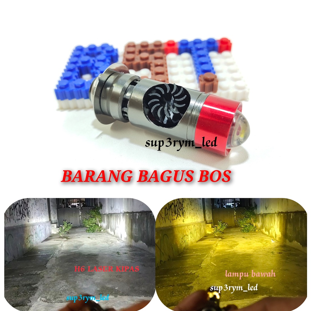 Jual IBRIGHT Lampu Depan H6 Kipas LED Lampu Utama tipe Laser Jauh Dekat ...