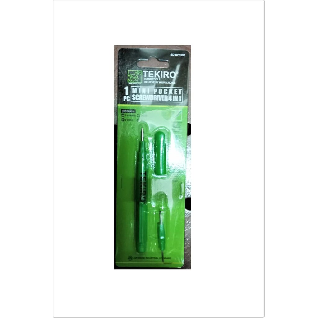 Jual Tekiro Obeng Saku Set 4 in 1 Mini Pocket Screwdriver | Shopee ...