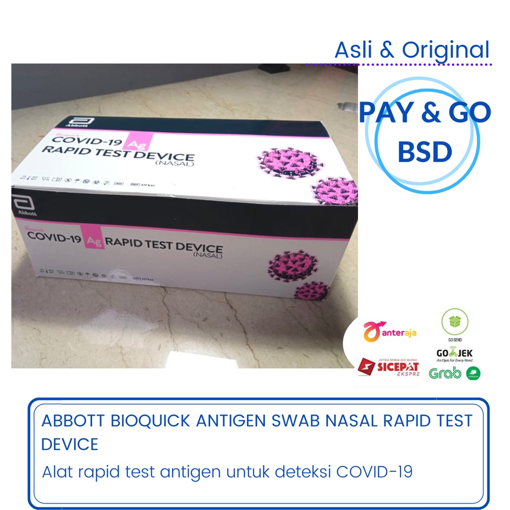 Jual Abbott Bioquick NASAL Antigen Swab Rapid Test Device - 1pcs ...