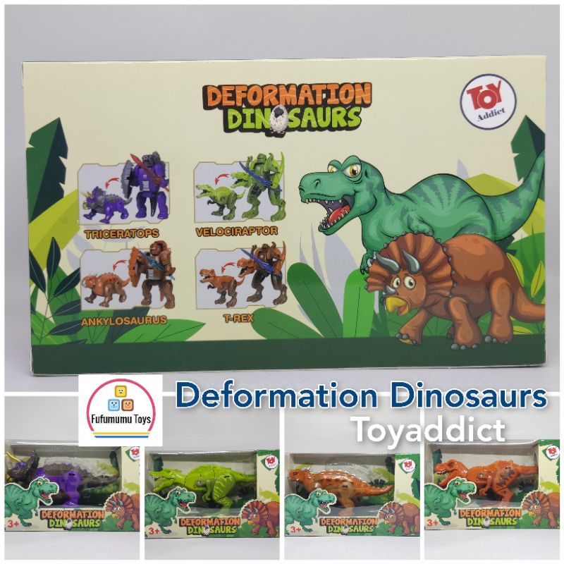 Jual Toy Addict Dino Mainan Edukasi Robot Transformation Dinosaurus ...