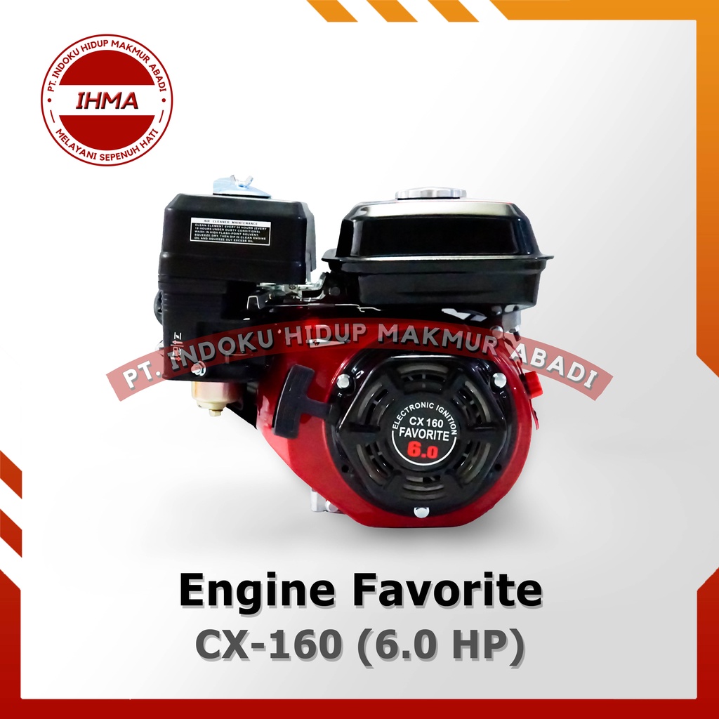 Jual Mesin Penggerak Serbaguna Gasoline Engine Favorite CX 160 (6.0 HP ...
