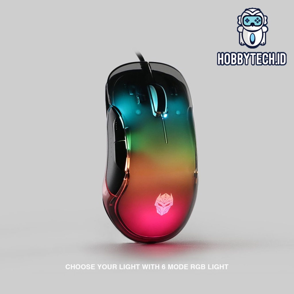 Jual Rexus Bara X17 Crystal RGB Music Visualize EQ Gaming Mouse ...