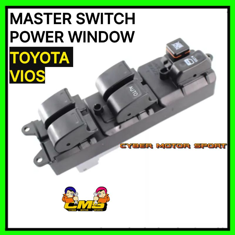Jual saklar powerwindow utama vios master switch power window toyota ...