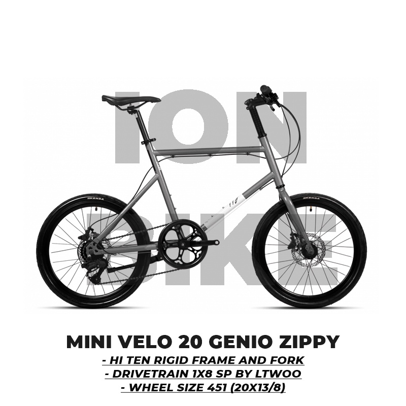 Jual Mini Velo 20 451 Genio Zippy J2 Hydraulic Sepeda Minivelo 8 Speed ...