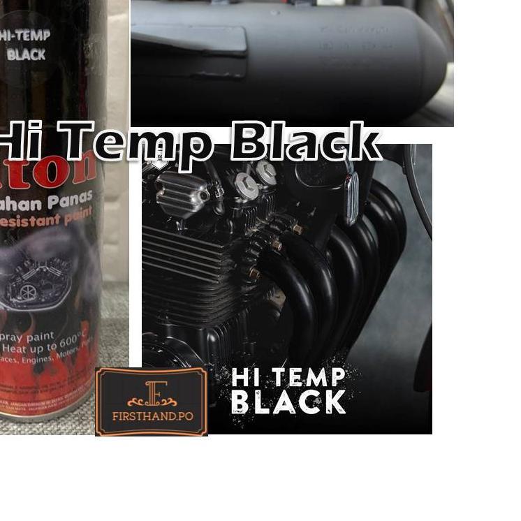 Jual Diton Hi Temp Black Doff 150cc Cat HTB Semprot Tahan Panas Diton Black Doff Knalpot ...