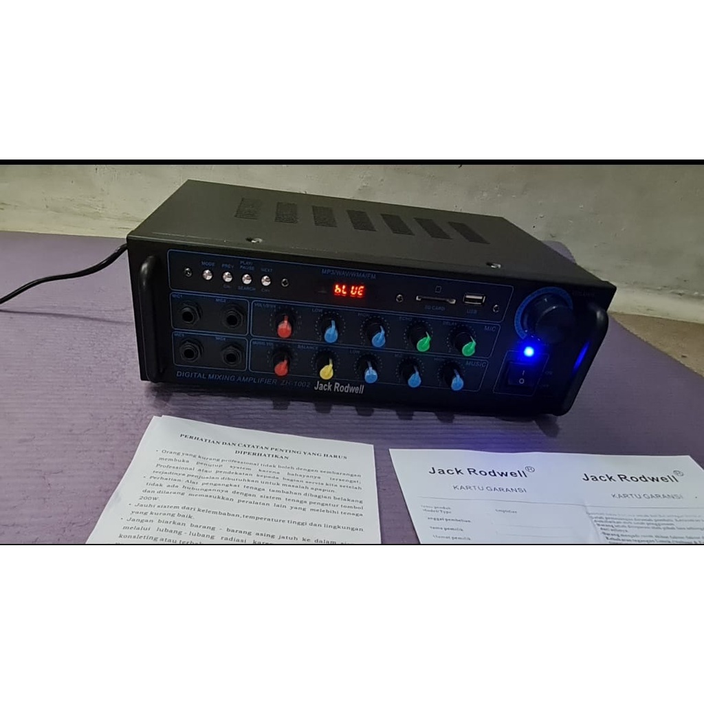 Jual G579 POWER AMPLI BLUETOOTH RADIO FM MIXER MIXING KARAOKE BLUETOT ...