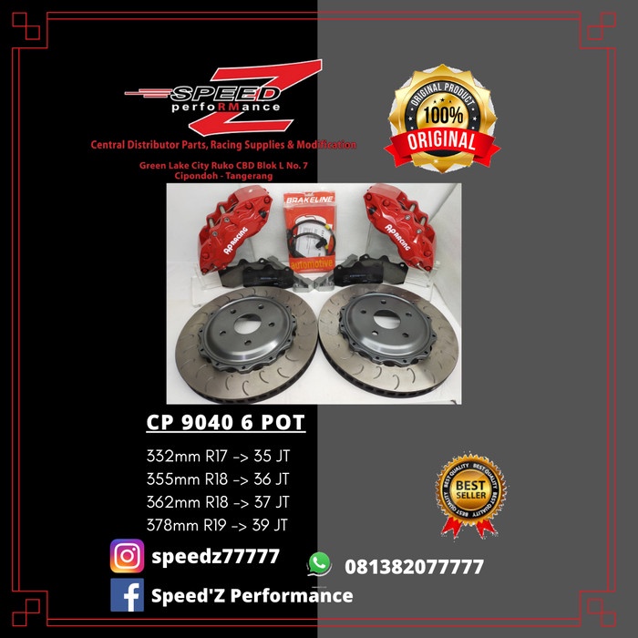 Jual Ap Racing Caliper Cp 9040 6 Pot With Discbrake Czv (Kode Zk L K ...