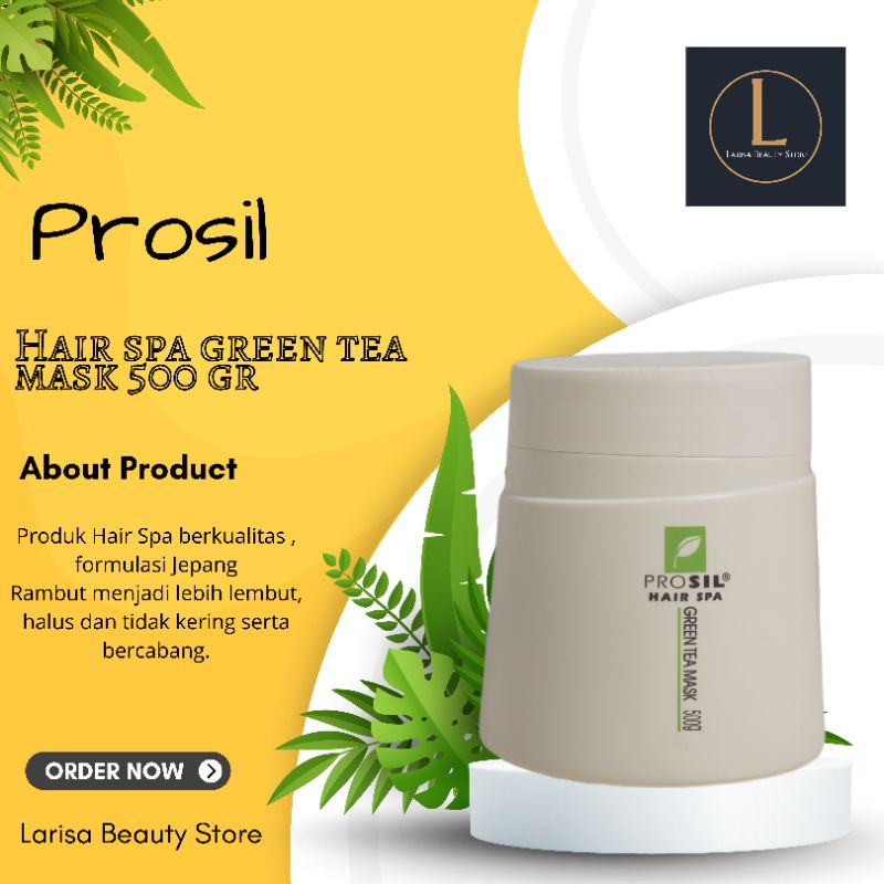 Jual PROSIL HAIR SPA GREEN TEA MASK Pot 500gram - Masker Rambut ...