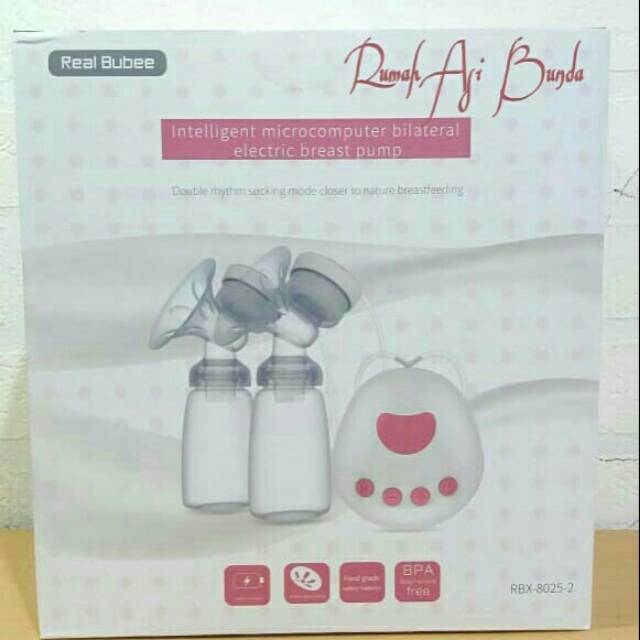 Jual BREAST PUMP REAL BUBEE DOUBLE PUMP ELEKTRIK RECHARGEABLE( BISA DICAS) | Shopee Indonesia