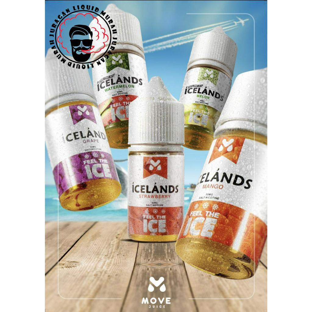 Jual ICELANDS SALT NIC LIQUID ICELAND SALTNIC 30ML 30MG BY MOVE JUICE ...