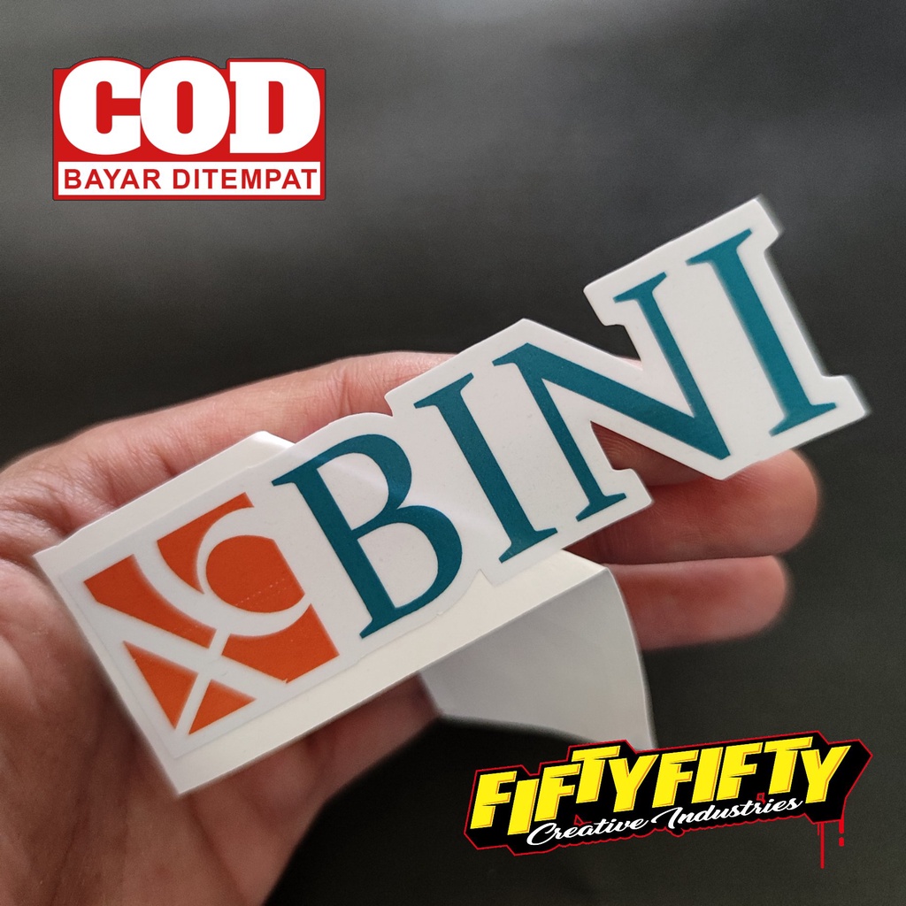 Jual Stiker Print Cut PLESETAN BNI BINI Stiker Printing Laminasi Glossy ...