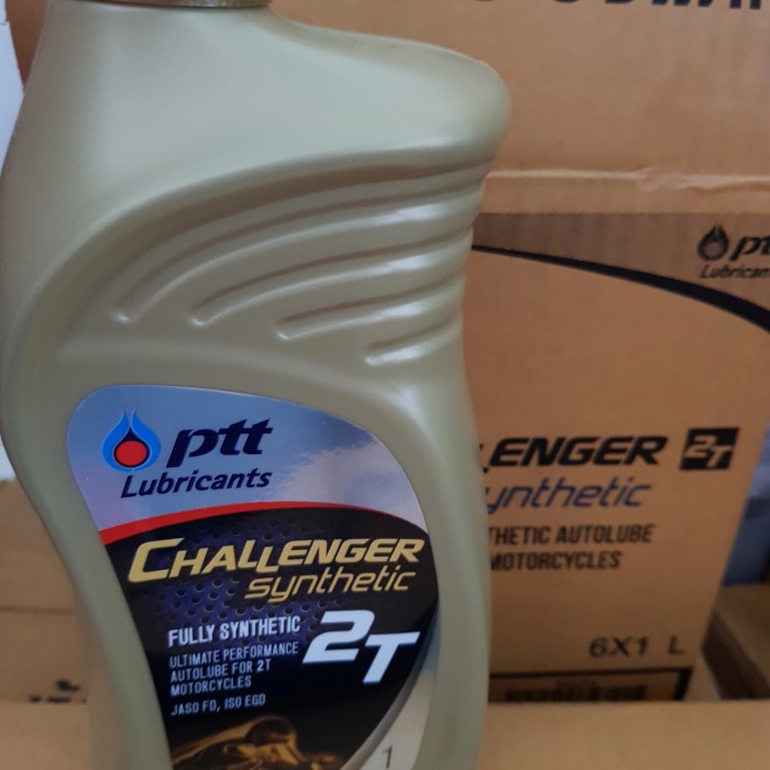Jual Ptt challenger 2t synthetic 1ltr (oli samping) | Shopee Indonesia