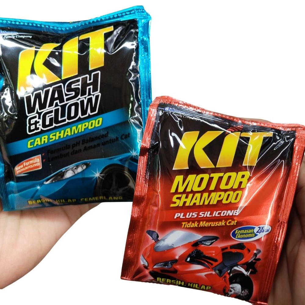 Jual [6 biji sachet] Shampo Motor / Mobil Kit Wash n Glow sachet kecil ...