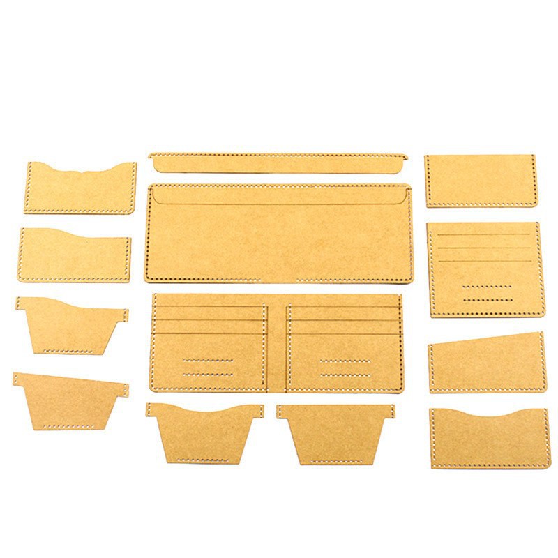 Jual 13x Acrylic Wallet Pola Dompet Kulit Pattern Template Set | Shopee ...