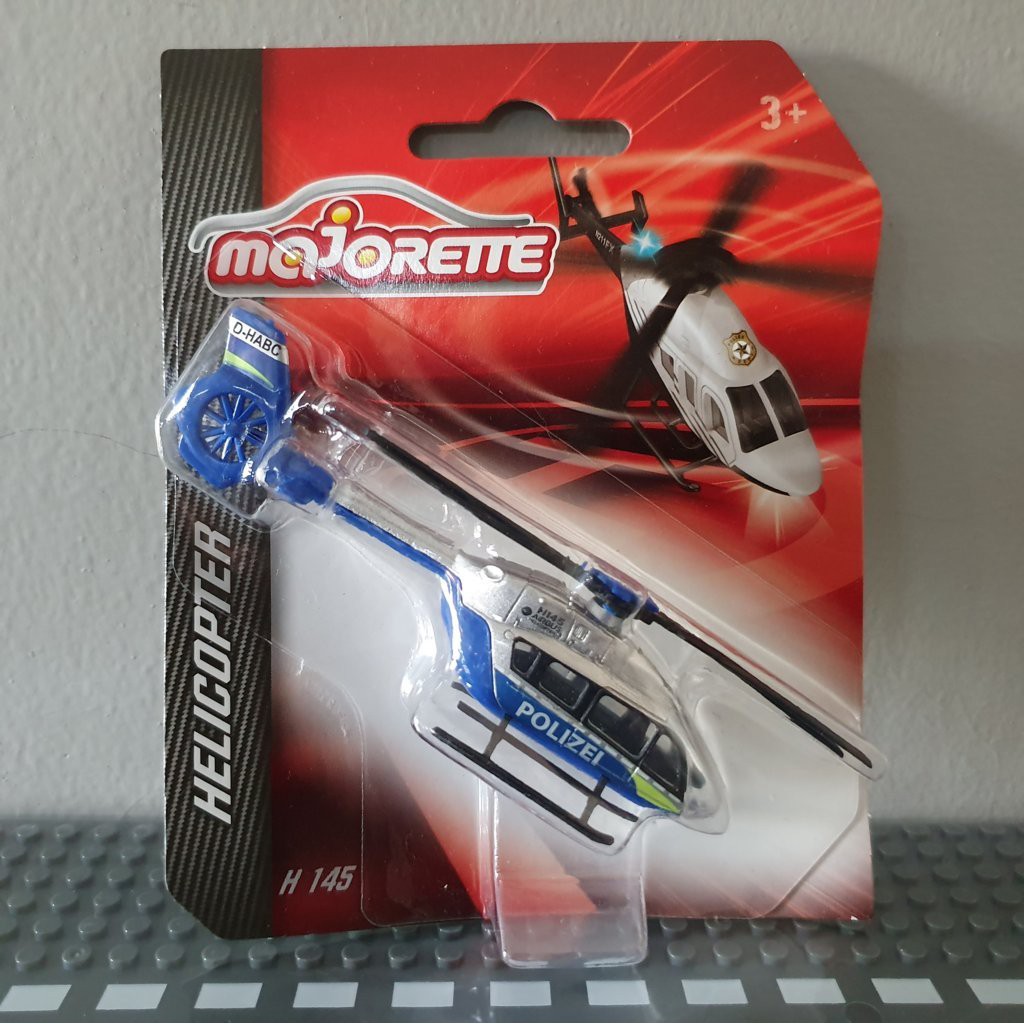 Jual Diecast Majorette Helicopter H145 Silver Biru. Helikopter polisi ...
