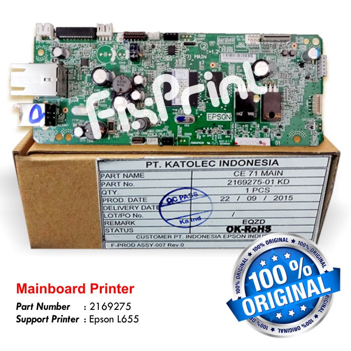 Jual Mainboard Motherboard Printer Epson L655 Logic Board Epson L655 ...