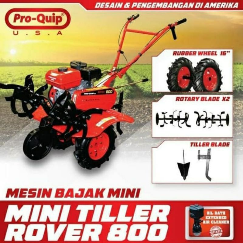 Jual Mini Tiller Proquip Rover 800 Traktor Bajak Sawah Ladang Kebun Pro ...