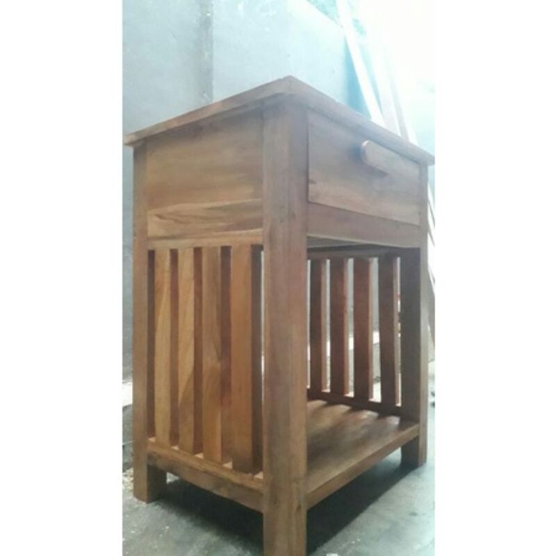 Jual RF MEJA PRINTER/RICECOOKER/GALON KAYU JATI | Shopee Indonesia